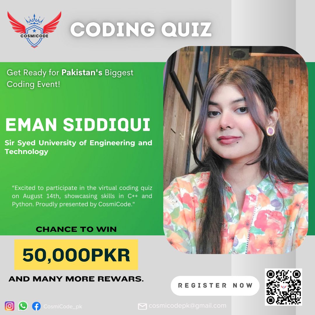Eman Siddiqui on LinkedIn: #codingquiz #cosmicode #cplusplus #python # ... Eman Siddiqui on LinkedIn: #codingquiz #cosmicode #cplusplus #python # ...