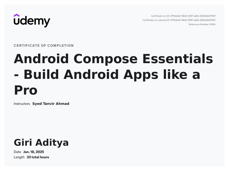 Aditya Giri on LinkedIn: #androiddevelopment #jetpackcompose # ... Aditya Giri on LinkedIn: #androiddevelopment #jetpackcompose # ...