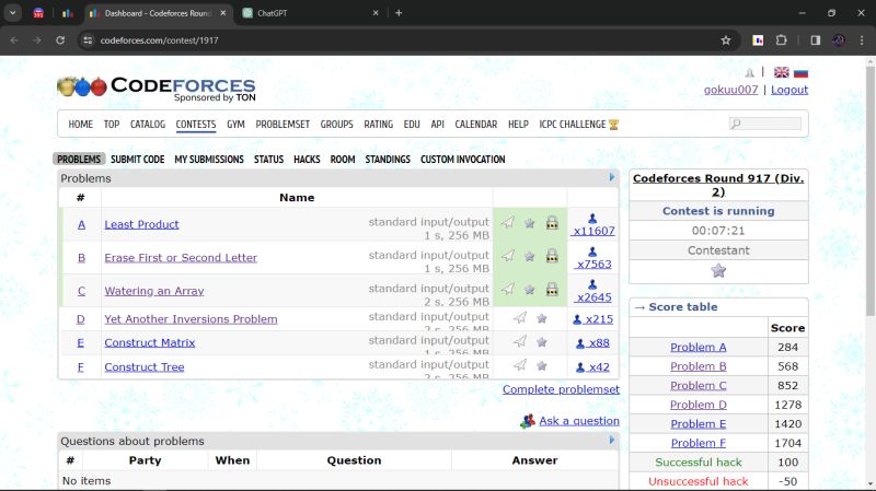 Codeforces Round 917: algorithmic challenges | Akshat Madhavan posted ... Codeforces Round 917: algorithmic challenges | Akshat Madhavan posted ...