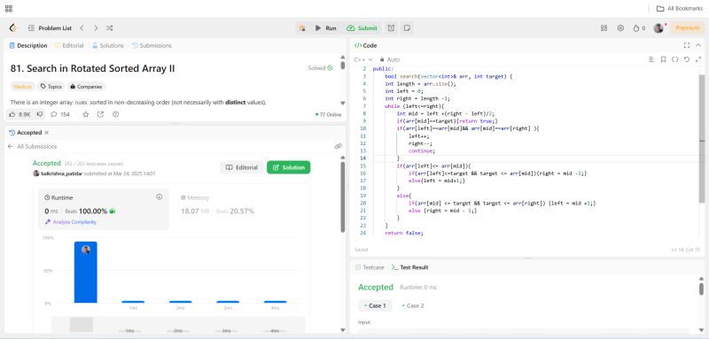 #day8 #100daysofcode #leetcode #100daysofcode #codingchallenge ... #day8 #100daysofcode #leetcode #100daysofcode #codingchallenge ...