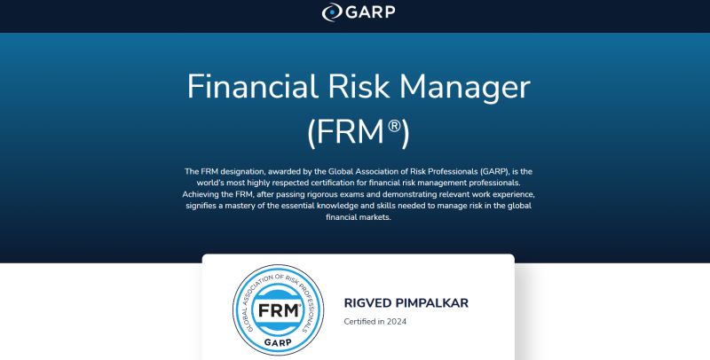 Rigved Pimpalkar, FRM on LinkedIn: #frm | 242 comments Rigved Pimpalkar, FRM on LinkedIn: #frm | 242 comments