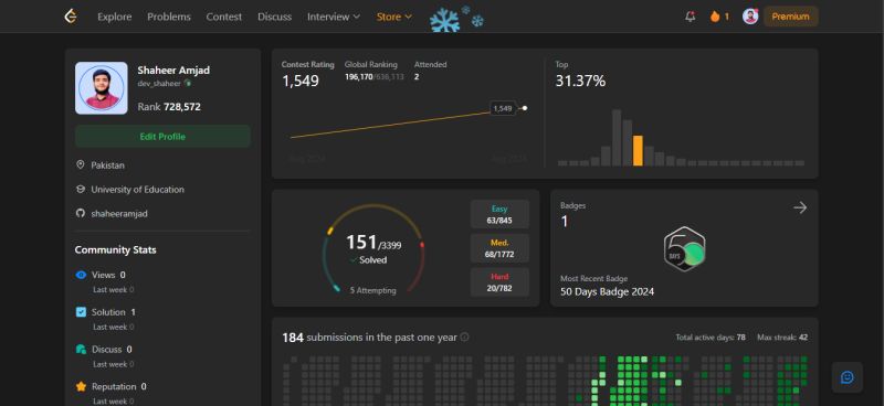 Shaheer Amjad on LinkedIn: #leetcode #codingjourney #problemsolving # ... Shaheer Amjad on LinkedIn: #leetcode #codingjourney #problemsolving # ...