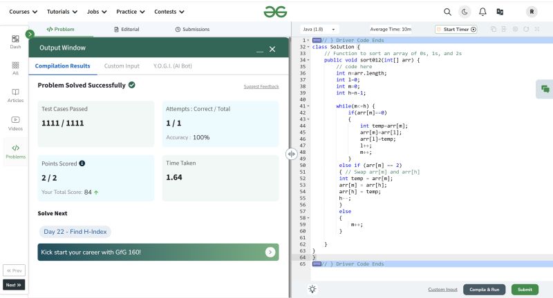 Rahul Meena on LinkedIn: #gfg160 #codingchallenge #problemsolving # ... Rahul Meena on LinkedIn: #gfg160 #codingchallenge #problemsolving # ...