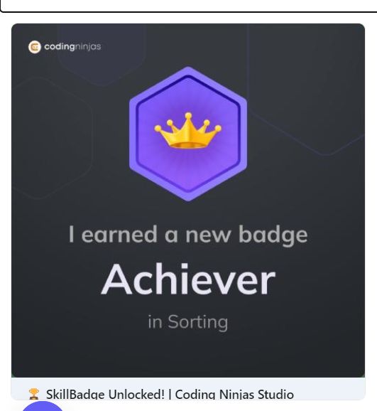#codingninjas #datastructures #problemsolving #badgeachievement ... #codingninjas #datastructures #problemsolving #badgeachievement ...