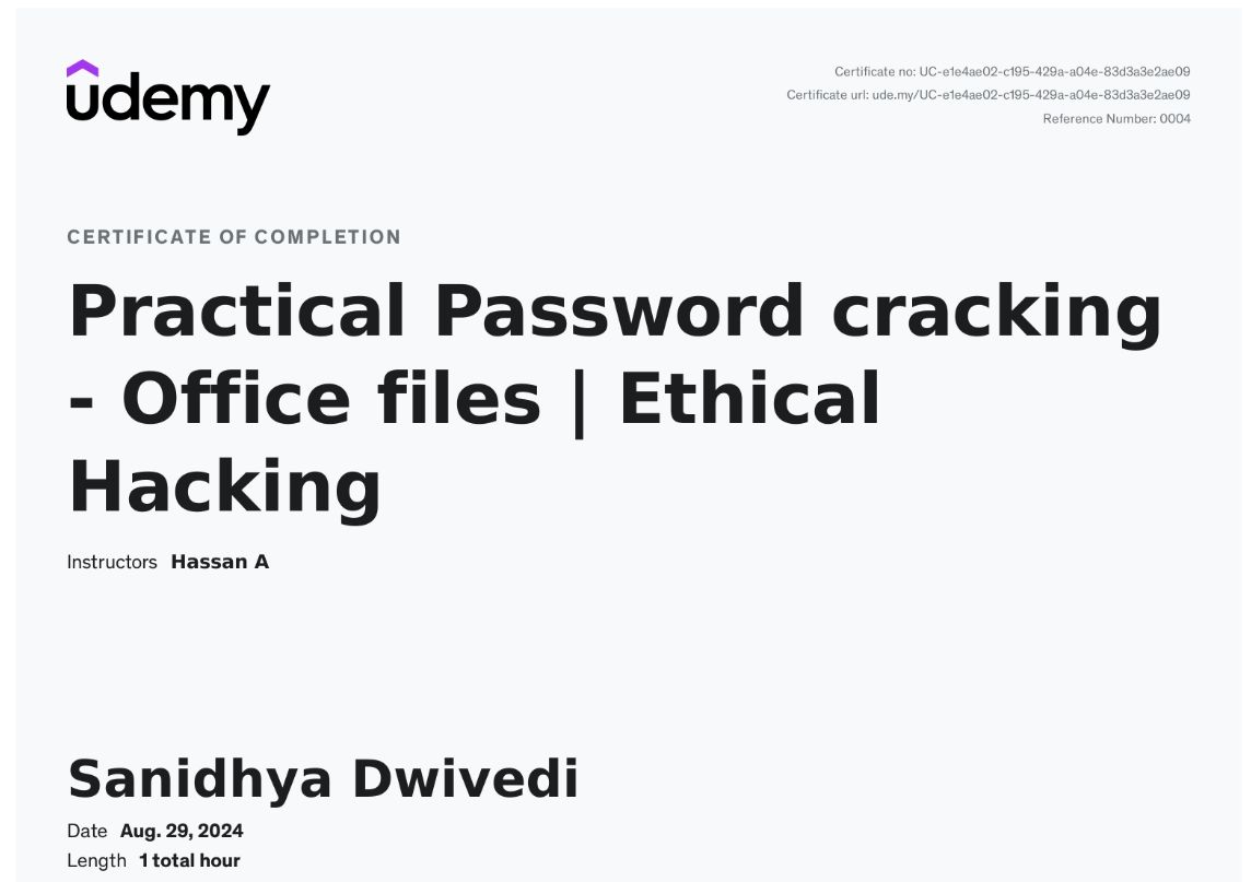 Sanidhya Dwivedi on LinkedIn: #cybersecurity #kalilinux #hashcat # ... Sanidhya Dwivedi on LinkedIn: #cybersecurity #kalilinux #hashcat # ...