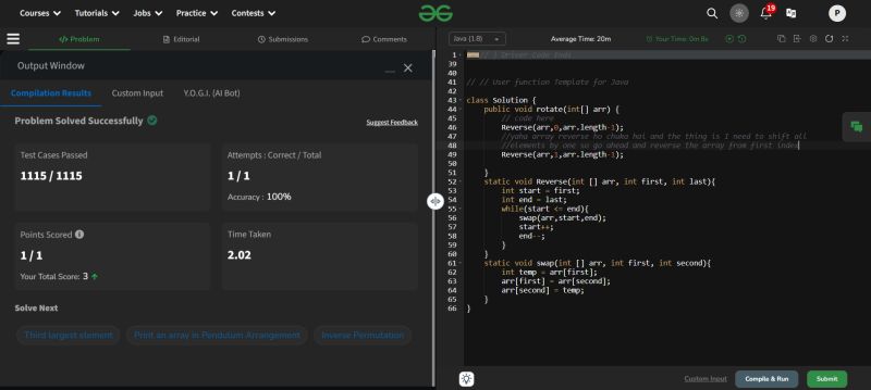 Pravin Singh on LinkedIn: #java #dsa #codingjourney #arrays # ... Pravin Singh on LinkedIn: #java #dsa #codingjourney #arrays # ...