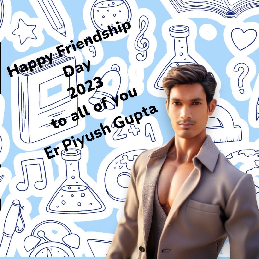 Happy Friendship Day to all of you -Er Piyush Gupta- | Er Piyush Gupta 🇮🇳⊞⌘ Happy Friendship Day to all of you -Er Piyush Gupta- | Er Piyush Gupta 🇮🇳⊞⌘