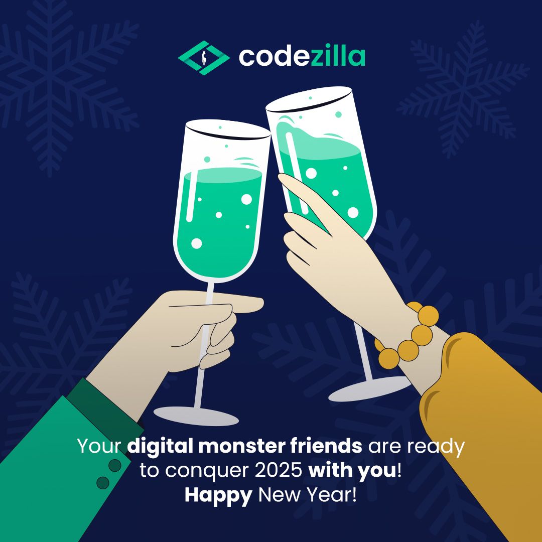 Codezilla on LinkedIn: #codezilla #happynewyear Codezilla on LinkedIn: #codezilla #happynewyear