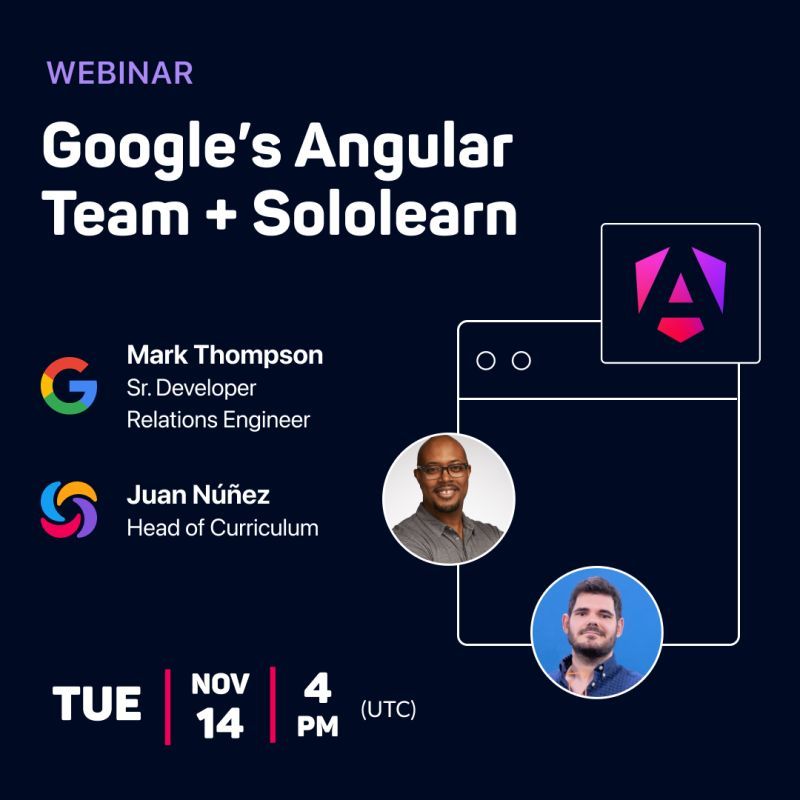 Sololearn on LinkedIn: #live #angular #angular Sololearn on LinkedIn: #live #angular #angular