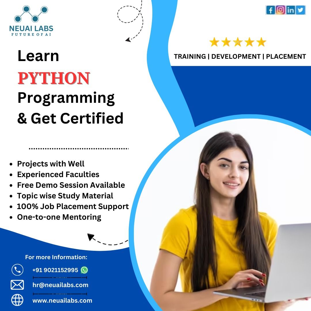 NeuAI Labs on LinkedIn: #python #pythoncourse #pythonprogramming # ... NeuAI Labs on LinkedIn: #python #pythoncourse #pythonprogramming # ...