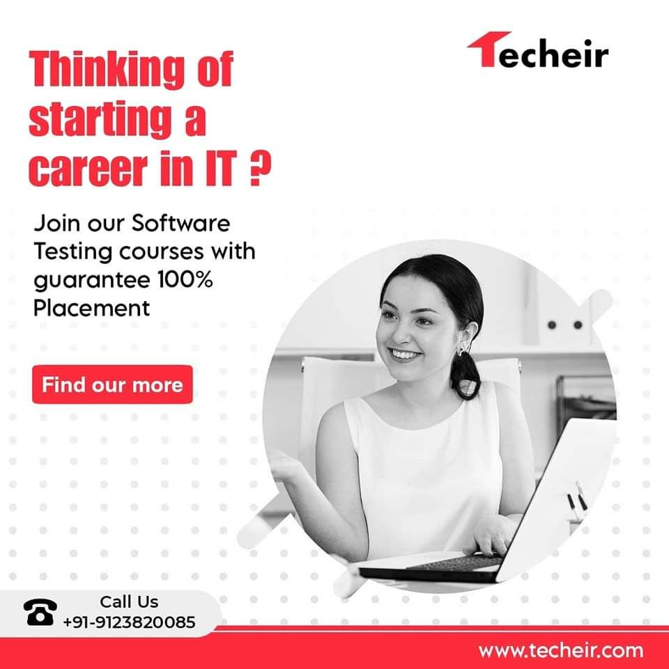 Techeir on LinkedIn: #techeir #softwaretesting #ittraining #qatraining ... Techeir on LinkedIn: #techeir #softwaretesting #ittraining #qatraining ...