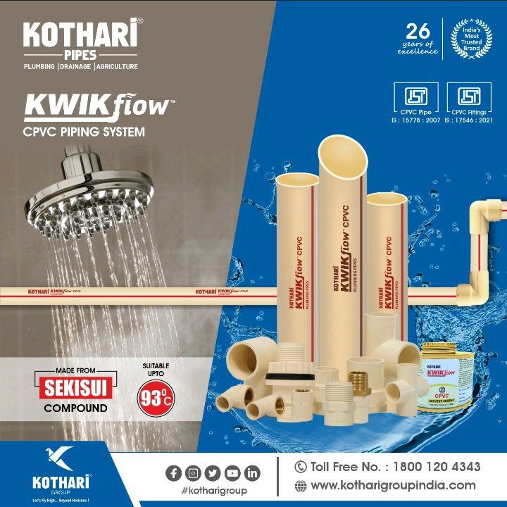 Pravin Bhise on LinkedIn: #kotharipipes #kwikflow #cpvcpipes # ... Pravin Bhise on LinkedIn: #kotharipipes #kwikflow #cpvcpipes # ...