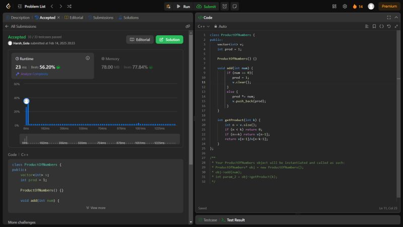 #day #dsa #leetcode #c #prefixsum | Harsh Gola #day #dsa #leetcode #c #prefixsum | Harsh Gola