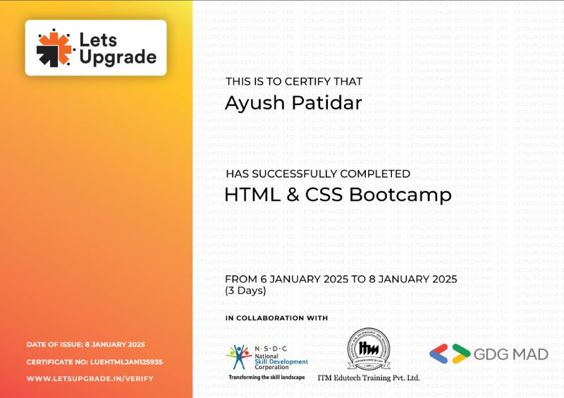 Ayush Patidar on LinkedIn: #webdevelopment #css #html #responsivedesign ... Ayush Patidar on LinkedIn: #webdevelopment #css #html #responsivedesign ...