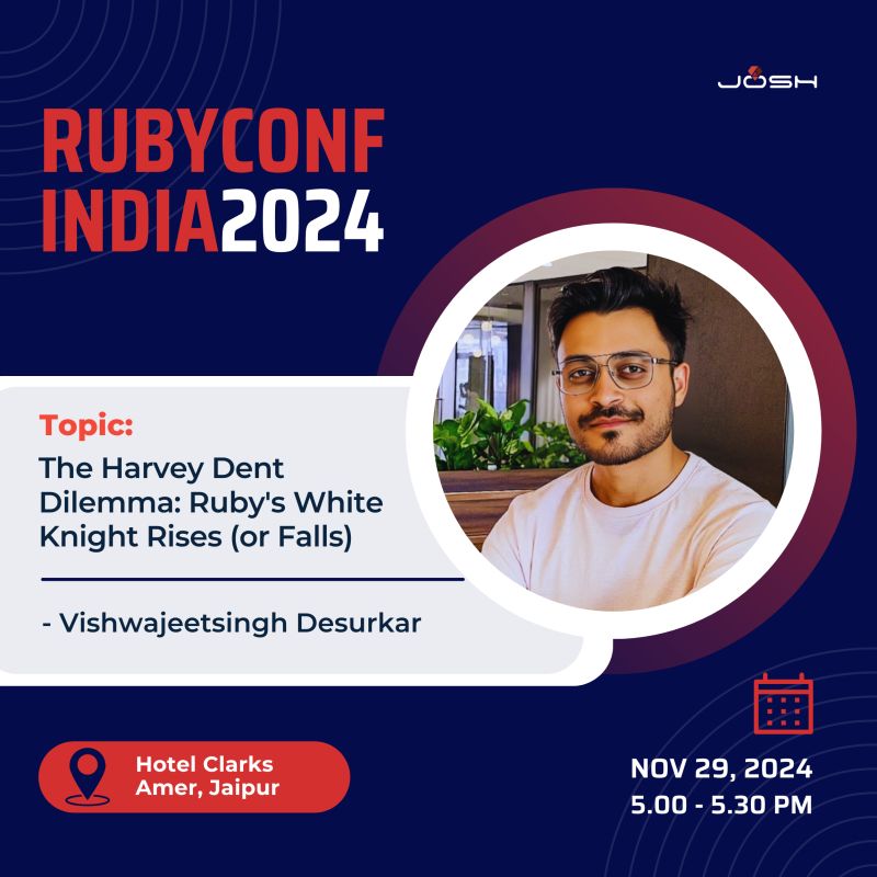 Josh Software, Inc. on LinkedIn: #rubyconfindia #rubycinfindia2024 # ... Josh Software, Inc. on LinkedIn: #rubyconfindia #rubycinfindia2024 # ...