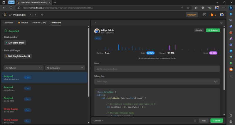Aditya Bakshi on LinkedIn: #problemsolving #coding #leetcode # ... Aditya Bakshi on LinkedIn: #problemsolving #coding #leetcode # ...