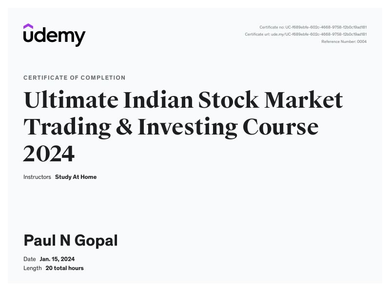 Paul N Gopal on LinkedIn: Check out this certificate I got for Ultimate ... Paul N Gopal on LinkedIn: Check out this certificate I got for Ultimate ...