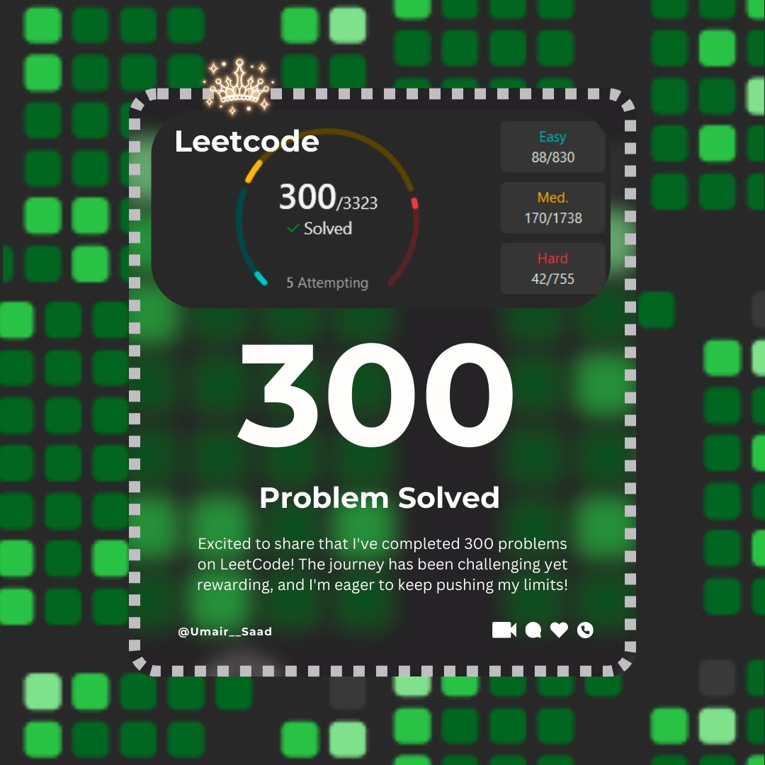 Umair Saad on LinkedIn: #leetcode #codingchallenge #learningjourney # ... Umair Saad on LinkedIn: #leetcode #codingchallenge #learningjourney # ...
