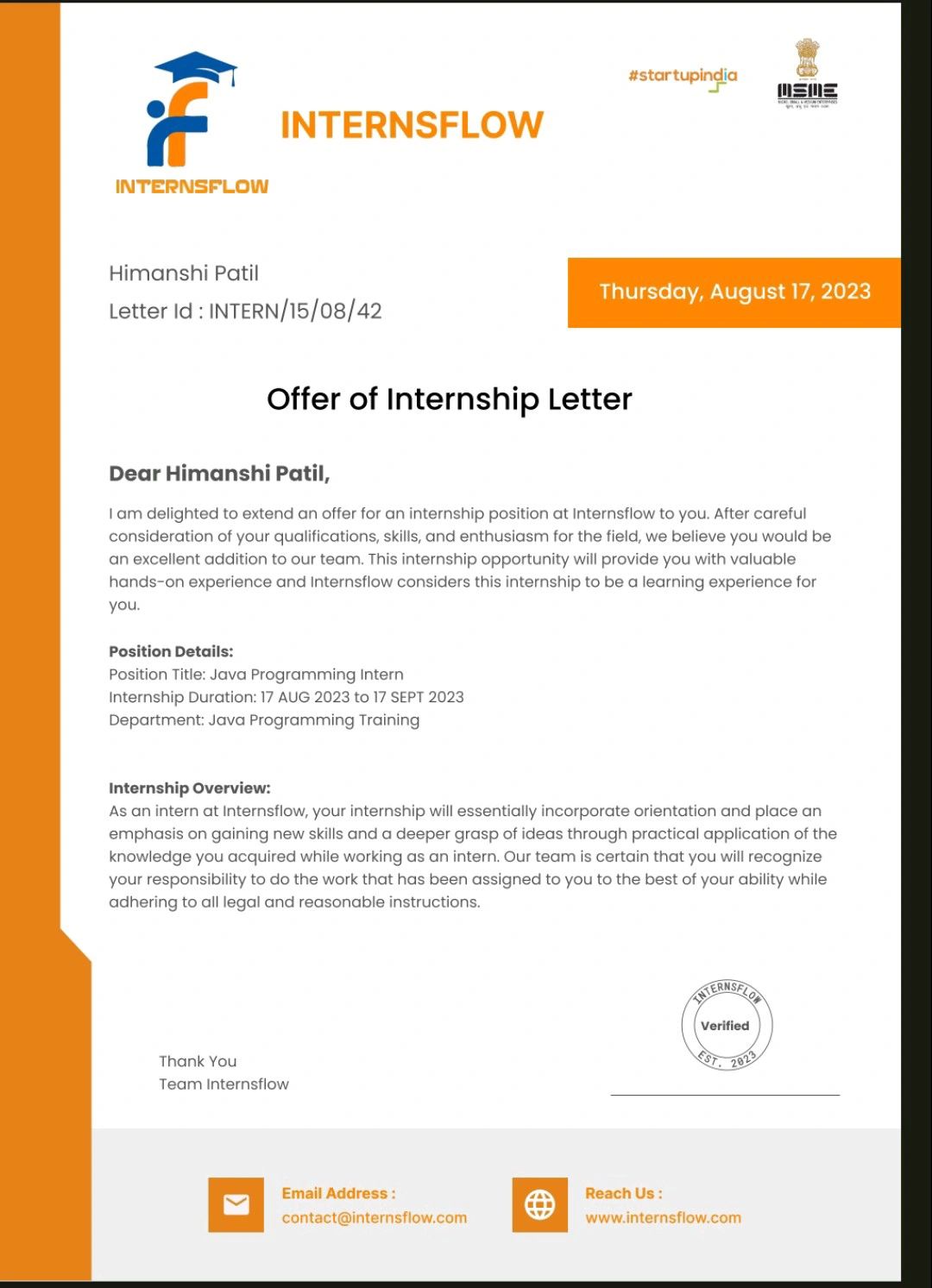 Himanshi Patil on LinkedIn: #intersflow #intersflow #team_intersflow # ... Himanshi Patil on LinkedIn: #intersflow #intersflow #team_intersflow # ...