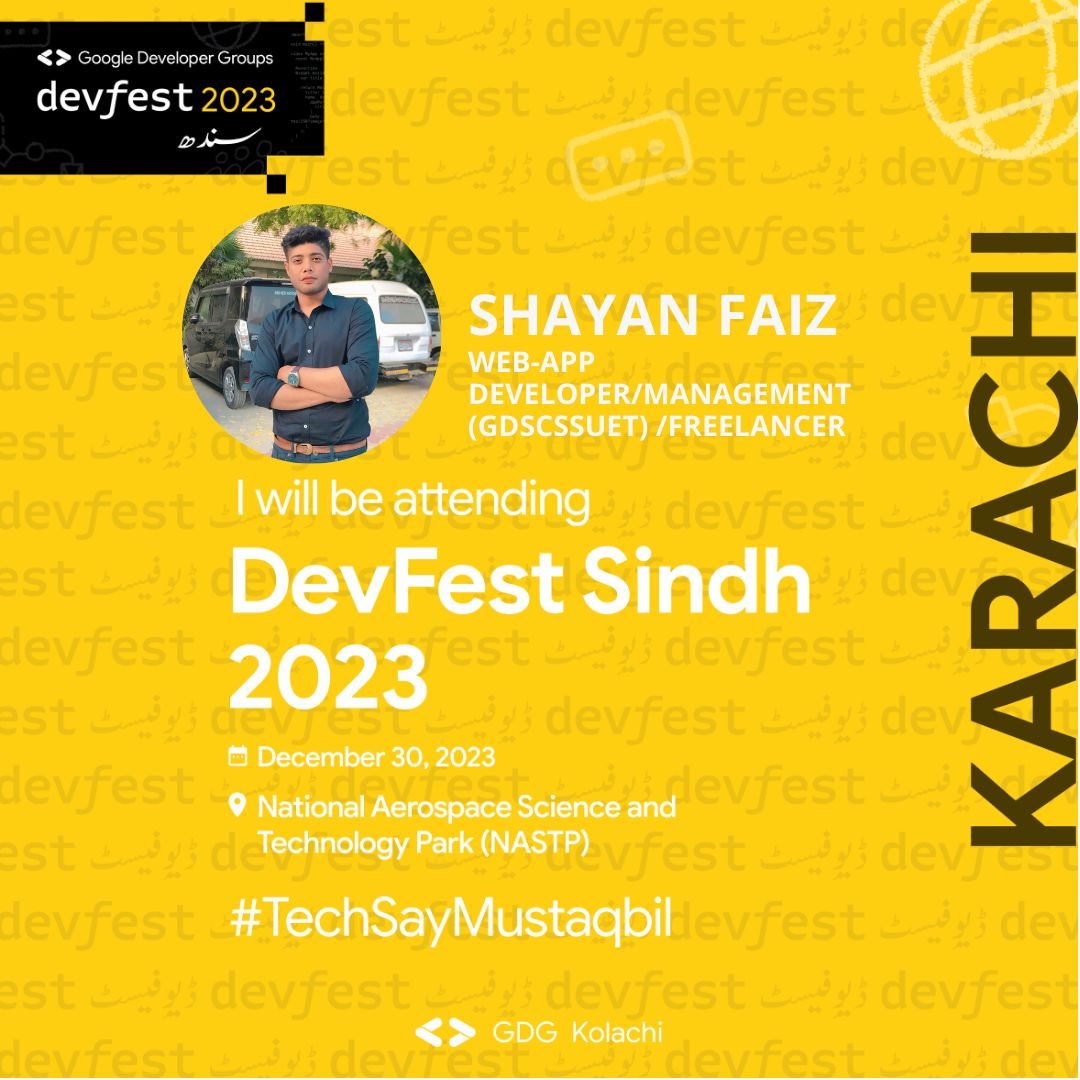 #techsaymustaqbil #devfest2023 #devfest #management | Shayan faiz #techsaymustaqbil #devfest2023 #devfest #management | Shayan faiz