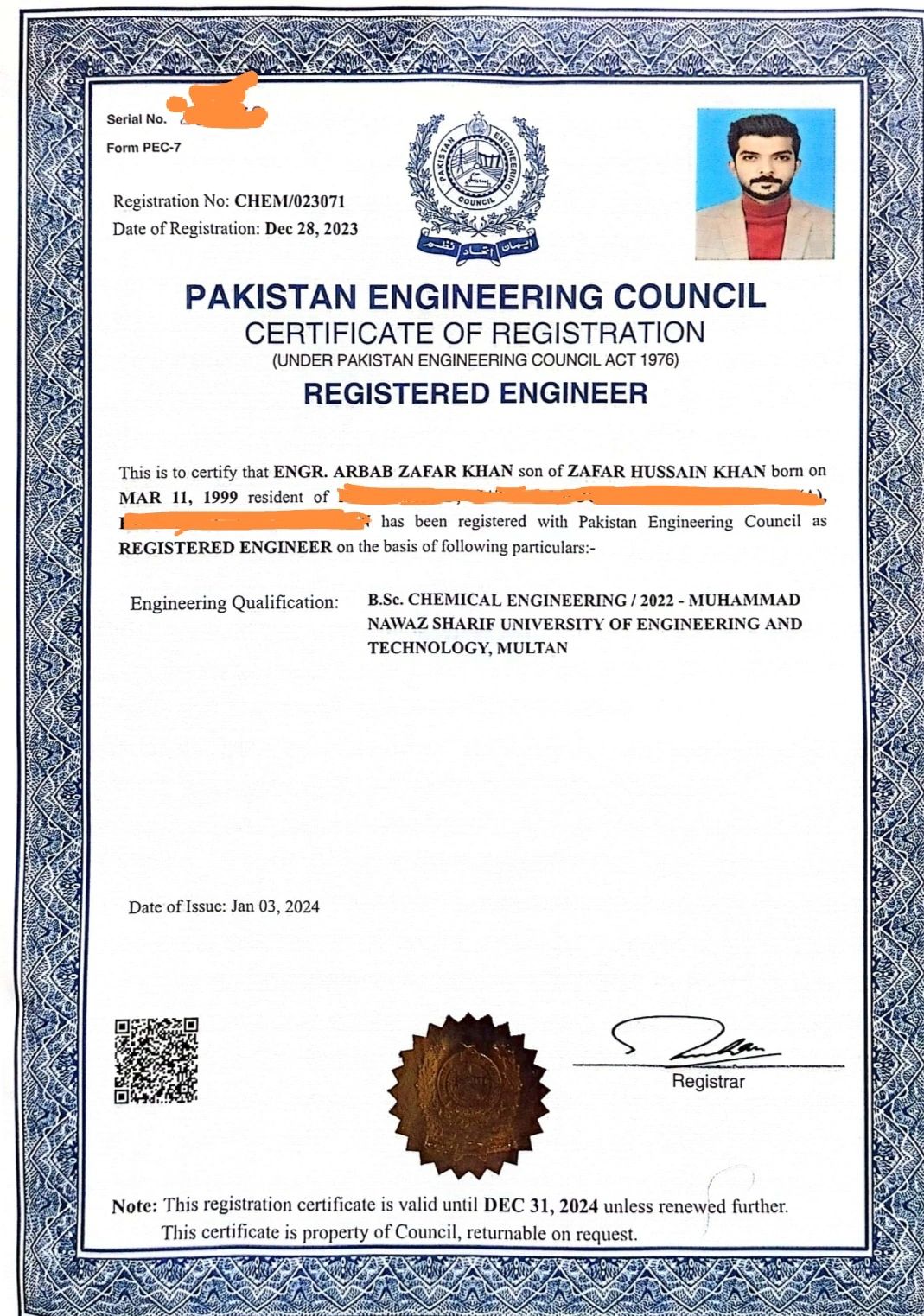Engr. Arbab Zafar Khan on LinkedIn: #allhumdulliah #engineers #pec Engr. Arbab Zafar Khan on LinkedIn: #allhumdulliah #engineers #pec