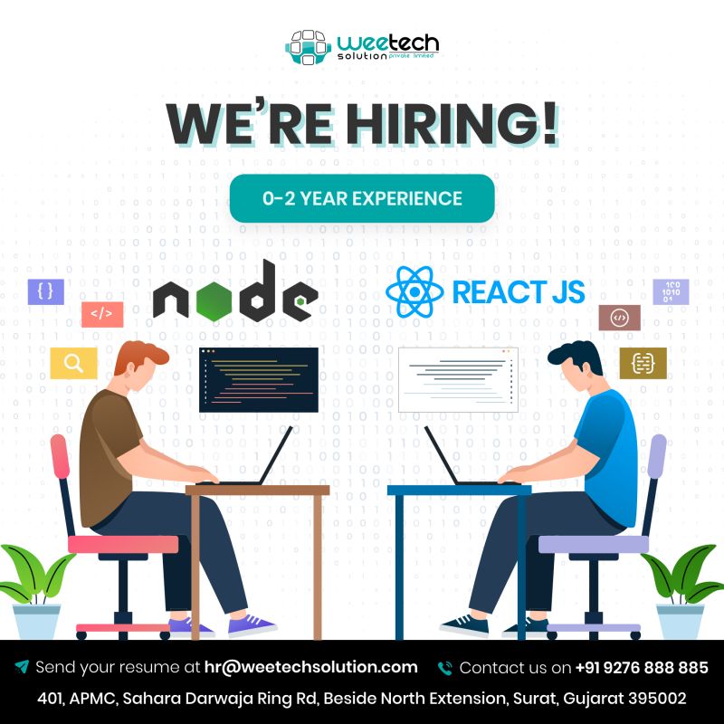 WeeTech Solution Pvt Ltd on LinkedIn: #reactjs #nodejs #javascript # ... WeeTech Solution Pvt Ltd on LinkedIn: #reactjs #nodejs #javascript # ...