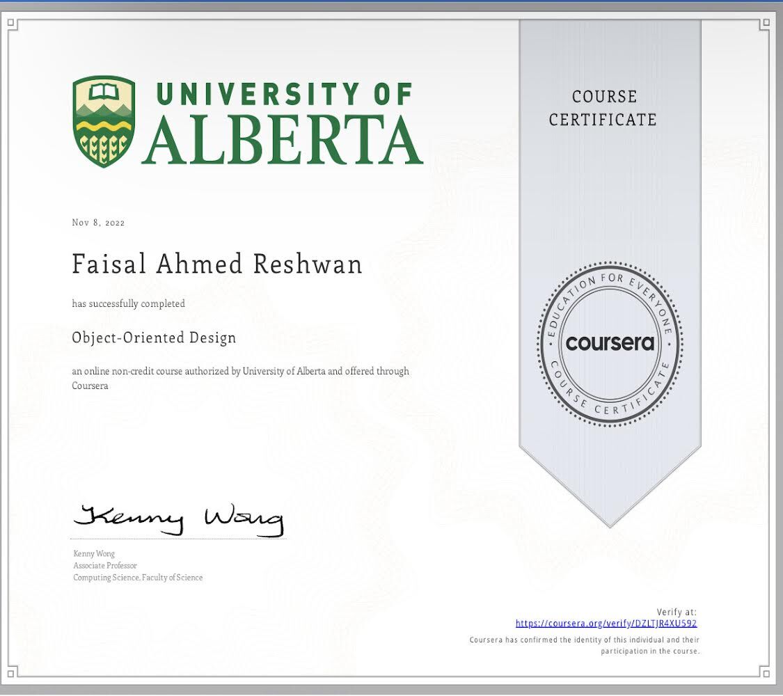 faisal reshwan on LinkedIn: Object-Oriented Design faisal reshwan on LinkedIn: Object-Oriented Design