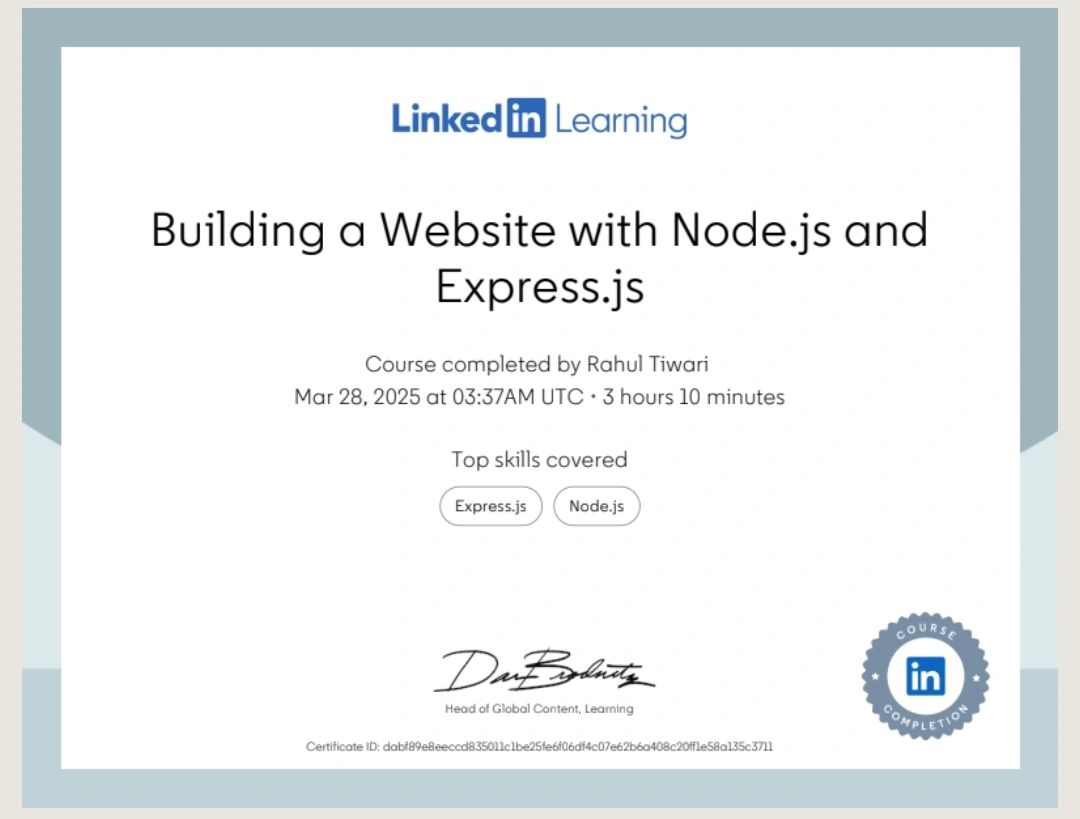 I have to learn a nodejs and express js. And how to build a website ... I have to learn a nodejs and express js. And how to build a website ...