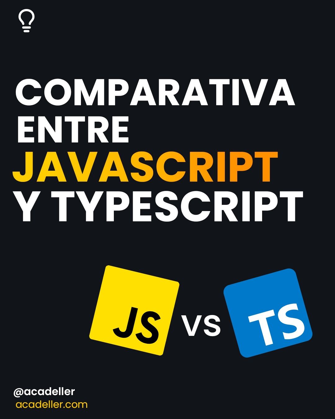 Noelia Cossio en LinkedIn: JavaScript vs. TypeScript: ¿Cuál es la ... Noelia Cossio en LinkedIn: JavaScript vs. TypeScript: ¿Cuál es la ...