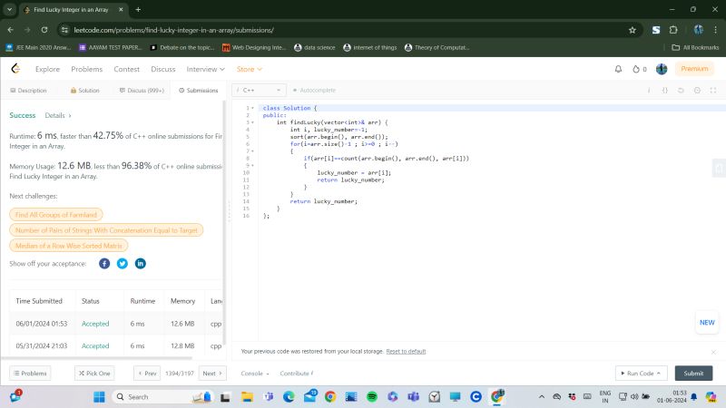 Day 20/100 of #edSlash DSA Challenge on LeetCode | Ayush Sharma posted ... Day 20/100 of #edSlash DSA Challenge on LeetCode | Ayush Sharma posted ...