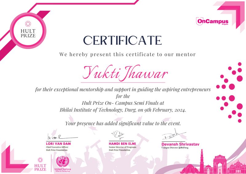 Yukti Jhawar on LinkedIn: #hultprize #mentorship #entrepreneurship # ... Yukti Jhawar on LinkedIn: #hultprize #mentorship #entrepreneurship # ...