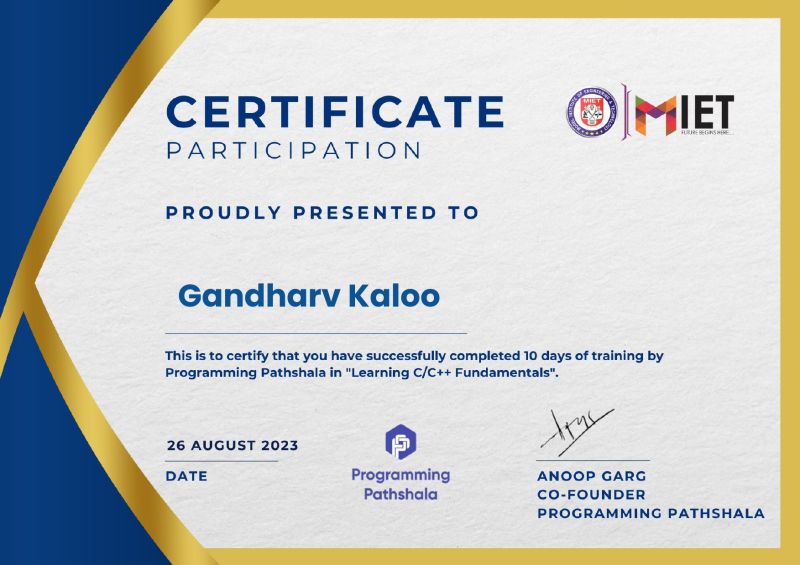 Gandharv Kaloo on LinkedIn: #datastructures #internship #coding # ... Gandharv Kaloo on LinkedIn: #datastructures #internship #coding # ...