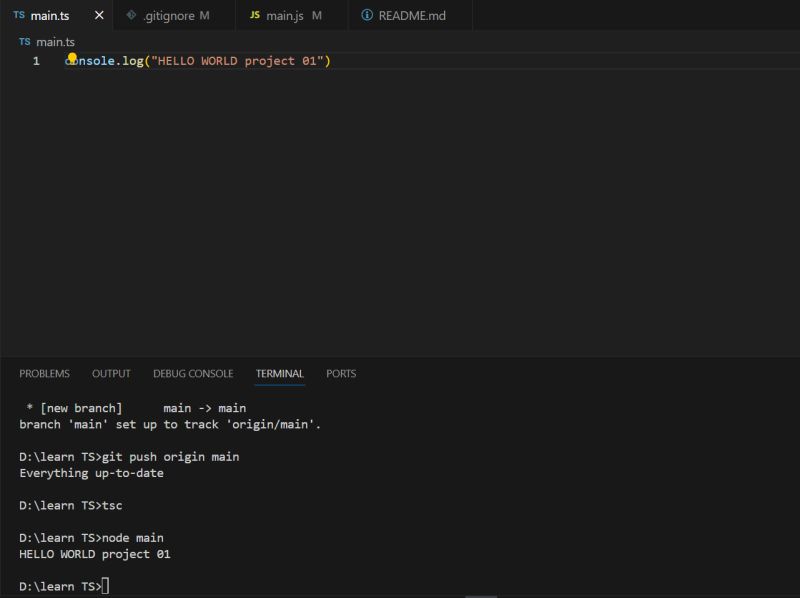 Created a TypeScript Created a TypeScript