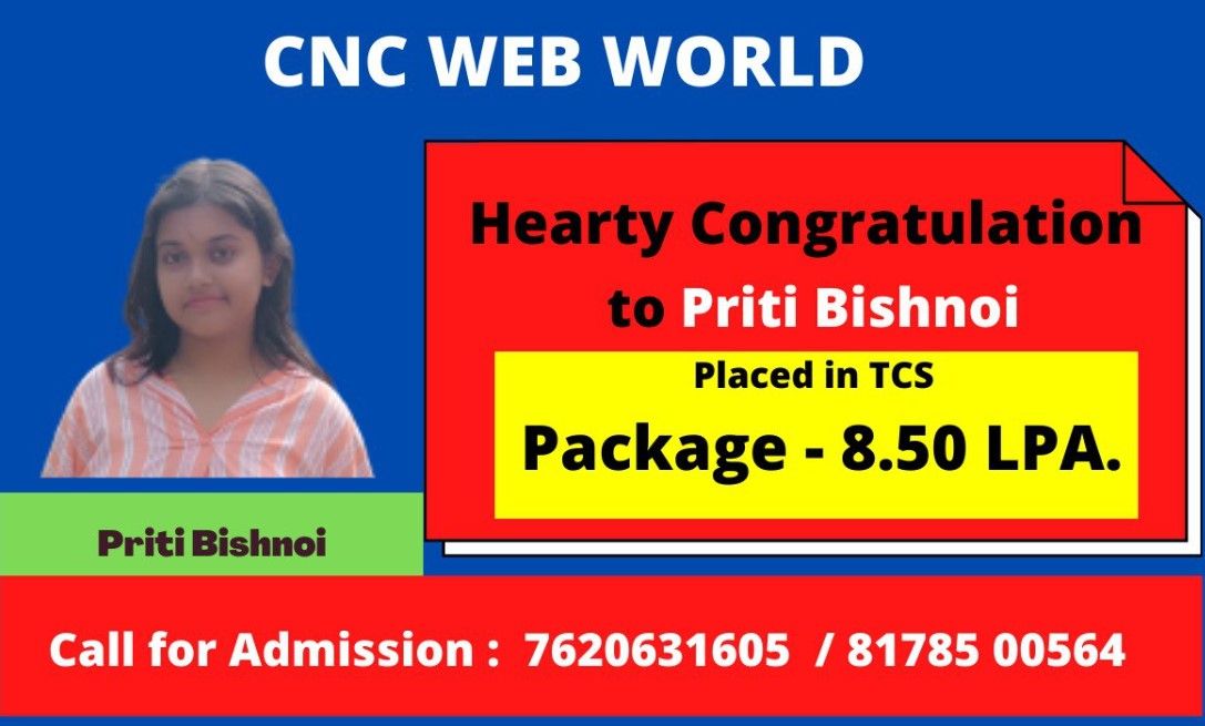 CNC Web World on LinkedIn: 💠Hearty Congratulations to Priti Bishnoi ... CNC Web World on LinkedIn: 💠Hearty Congratulations to Priti Bishnoi ...