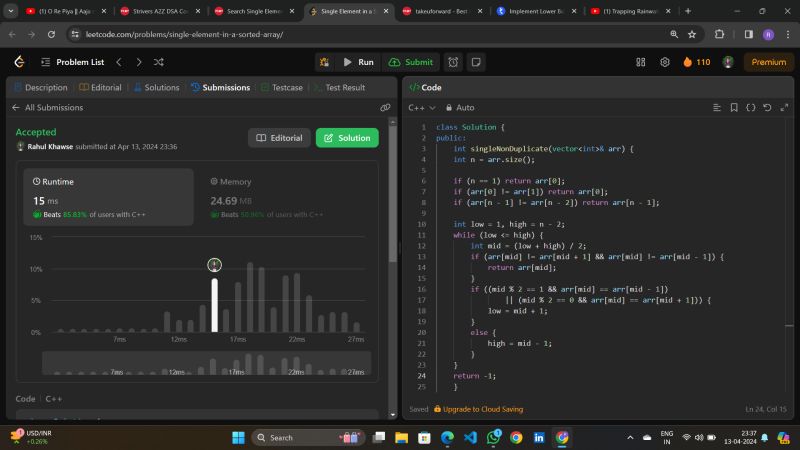 Resolving a sorted array problem with binary search | Rahul Khawse ... Resolving a sorted array problem with binary search | Rahul Khawse ...