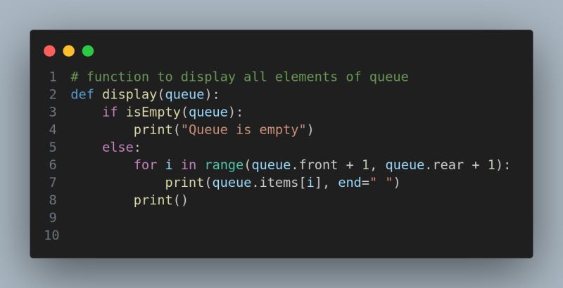 Suraj Kumar on LinkedIn: #queue #datastructures #algorithms #python # ... Suraj Kumar on LinkedIn: #queue #datastructures #algorithms #python # ...
