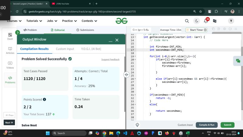 Yash Soni on LinkedIn: #codingjourney #dsa #problemsolving # ... Yash Soni on LinkedIn: #codingjourney #dsa #problemsolving # ...