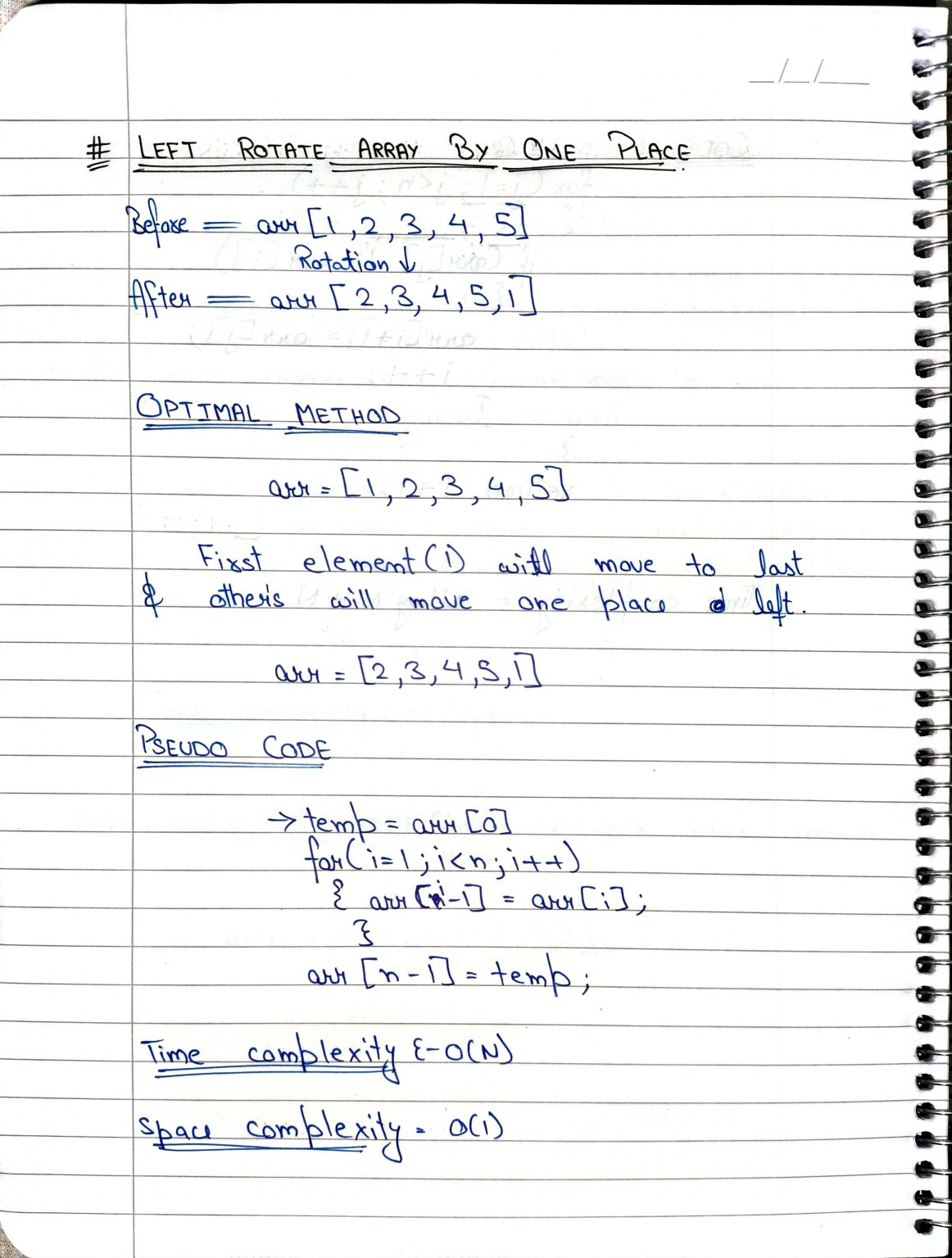 Vinay dhiman on LinkedIn: Day_08 solving DSA (1. LEFT ROTATE ARRAY BY ... Vinay dhiman on LinkedIn: Day_08 solving DSA (1. LEFT ROTATE ARRAY BY ...