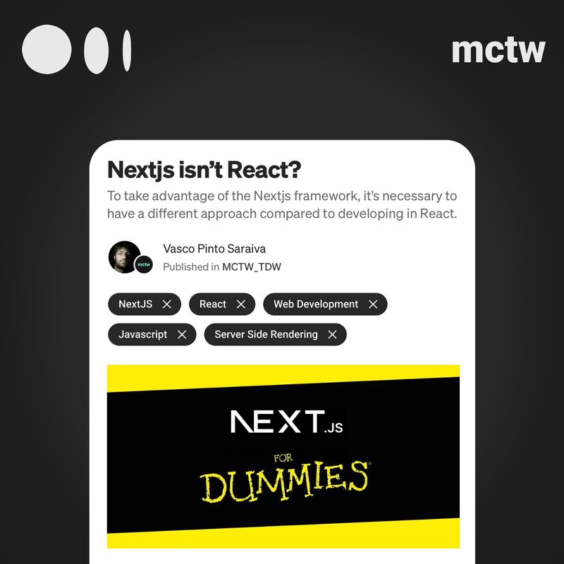 Vasco Saraiva on LinkedIn: #nextjs #react #webdev #javascript # ... Vasco Saraiva on LinkedIn: #nextjs #react #webdev #javascript # ...