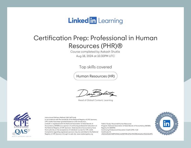 Aakash Shukla on LinkedIn: Certificate of Completion Aakash Shukla on LinkedIn: Certificate of Completion