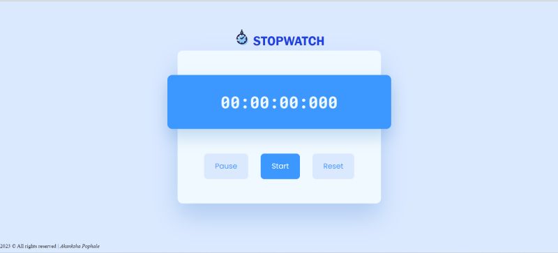 Akanksha Pophale on LinkedIn: #prodigyinfotech #webdeveloper #stopwatch ... Akanksha Pophale on LinkedIn: #prodigyinfotech #webdeveloper #stopwatch ...