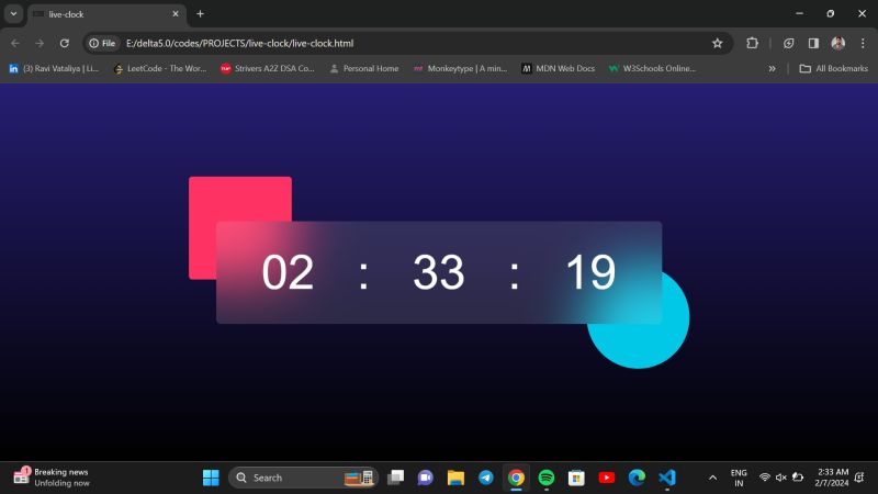 How to create a clock with HTML, CSS, and JavaScript | Ravi Vataliya ... How to create a clock with HTML, CSS, and JavaScript | Ravi Vataliya ...