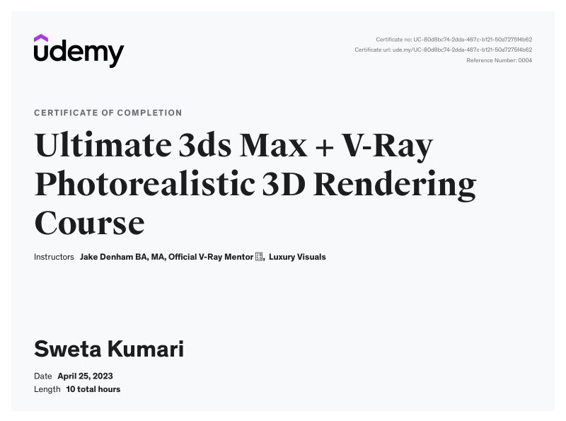 Sweta Kumari on LinkedIn: #3dsmax #3dsmax #3dsmaxvray #3d #udemycourse Sweta Kumari on LinkedIn: #3dsmax #3dsmax #3dsmaxvray #3d #udemycourse
