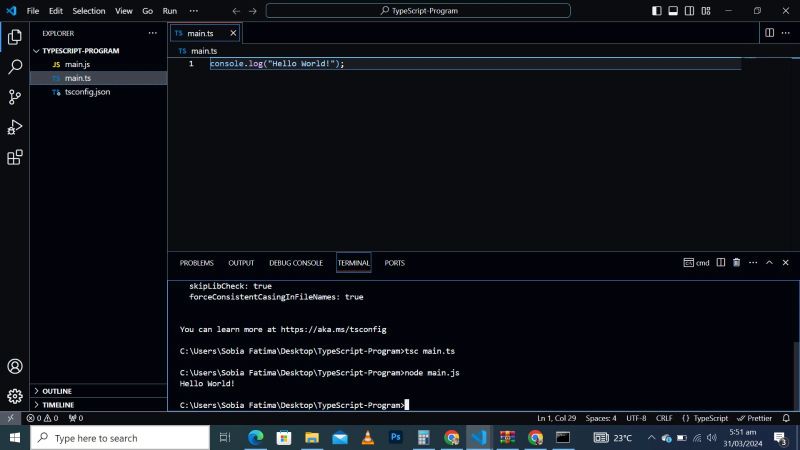 Sobia Fatima on LinkedIn: #typescript #helloworld #programmingjourney # ... Sobia Fatima on LinkedIn: #typescript #helloworld #programmingjourney # ...