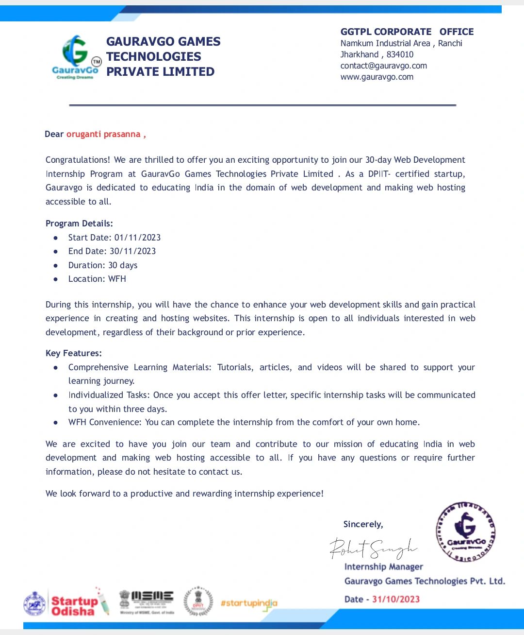 Oruganti Prasanna posted on LinkedIn Oruganti Prasanna posted on LinkedIn