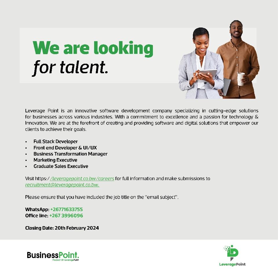 We are looking for talent … | Kenneth Motshidisi Setimela We are looking for talent … | Kenneth Motshidisi Setimela
