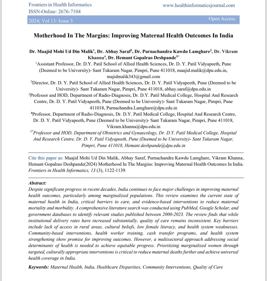 Dr. Maajid Mohi Ud Din Malik (Ph.D) on LinkedIn: #maternalhealth # ... Dr. Maajid Mohi Ud Din Malik (Ph.D) on LinkedIn: #maternalhealth # ...