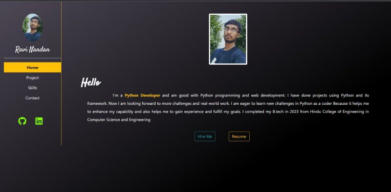 Ravi Nandan on LinkedIn: #python #django #bootstrap #portfolio # ... Ravi Nandan on LinkedIn: #python #django #bootstrap #portfolio # ...