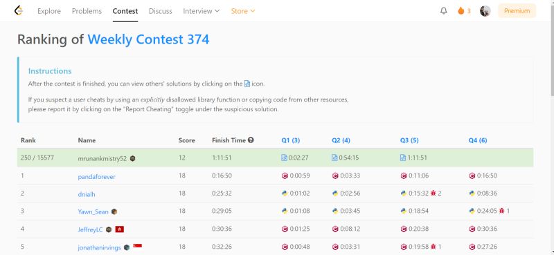 Mrunank Mistry on LinkedIn: #leetcode #contests #algorithms #dsa # ... Mrunank Mistry on LinkedIn: #leetcode #contests #algorithms #dsa # ...