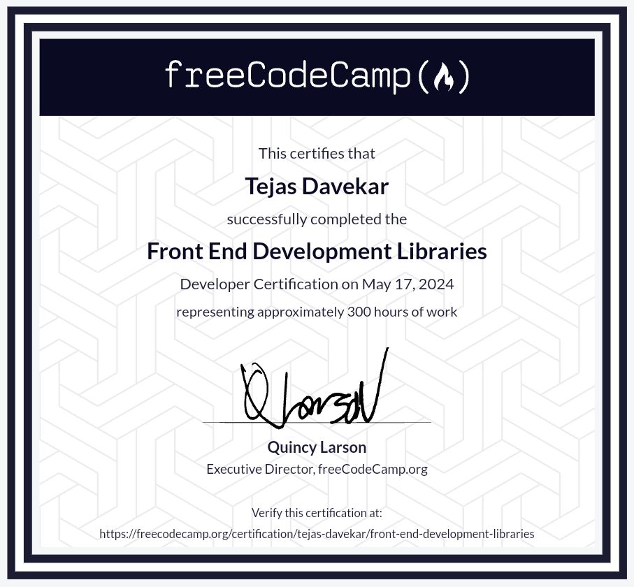 #frontenddev #freecodecamp #credslife | Tejas D. #frontenddev #freecodecamp #credslife | Tejas D.